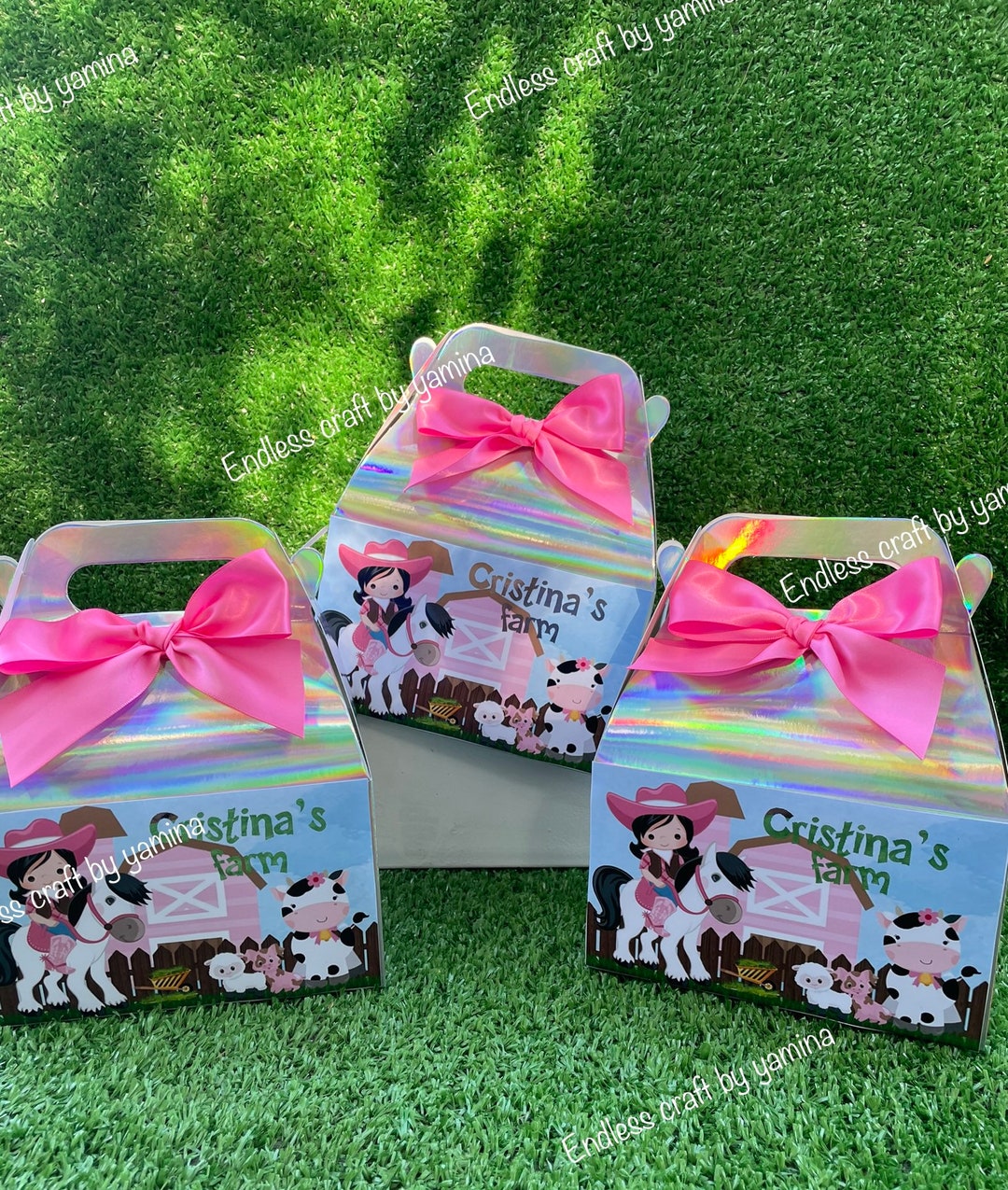 Cowgirl Favor Gabble Box With Shiny Letters Any Theme Can Be Done. - Etsy