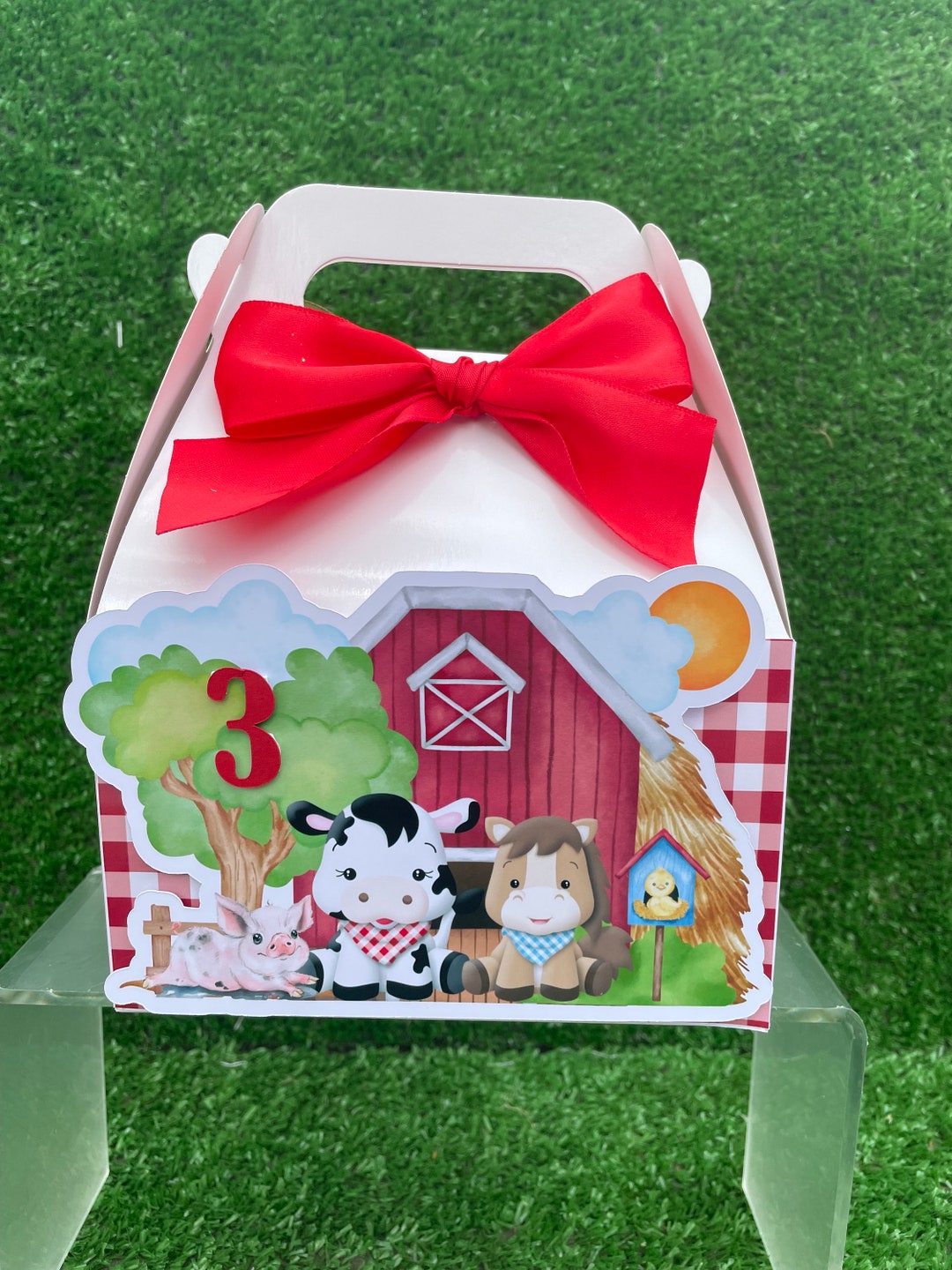 Farm Gabble Box, Candy Box, Favor Box, Any Theme Can Be Done. - Etsy
