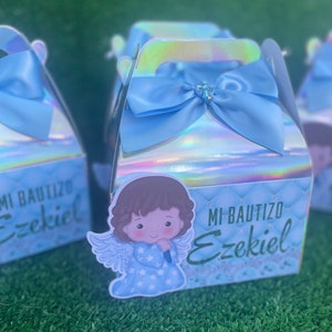 Bautizo Candy Box, Favor Gabble Box With Shiny Letters Any Theme Can Be ...
