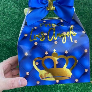 Royal Blue Prince Gable Box, Favor Box, Treat Box Any Theme. - Etsy