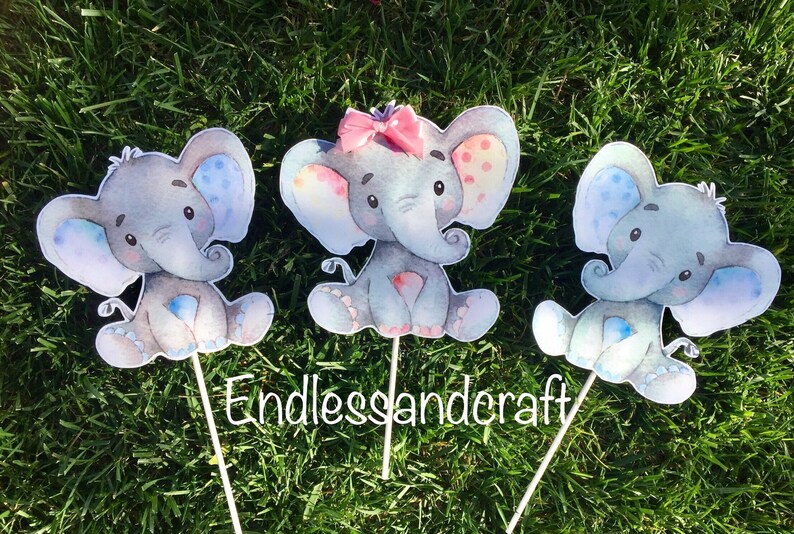 Elephant Decorative Stick Girl or Boy. | Etsy
