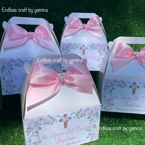 Baptism Flowers Favor Box or Gable Box, Any Theme Can Be Done. - Etsy