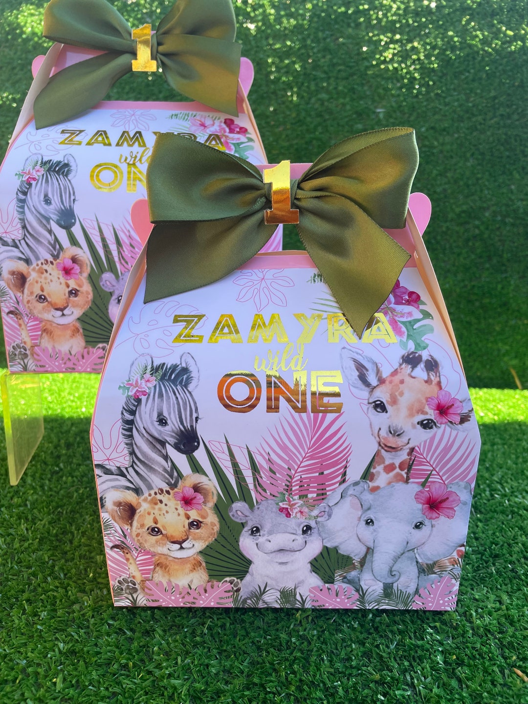 Safari Girl Gabble Box Empty One Side Only, Any Theme Can Be Done. - Etsy