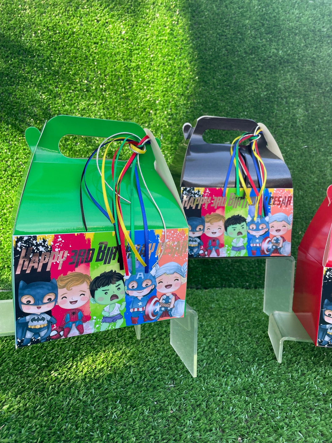 Superheroes Cutie Gabble Box With Shiny Letter Any Theme Can Be Done ...