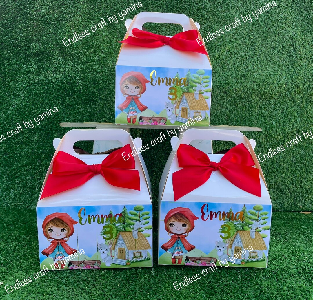 Red Girl and Fox Lunchboxes. - Etsy