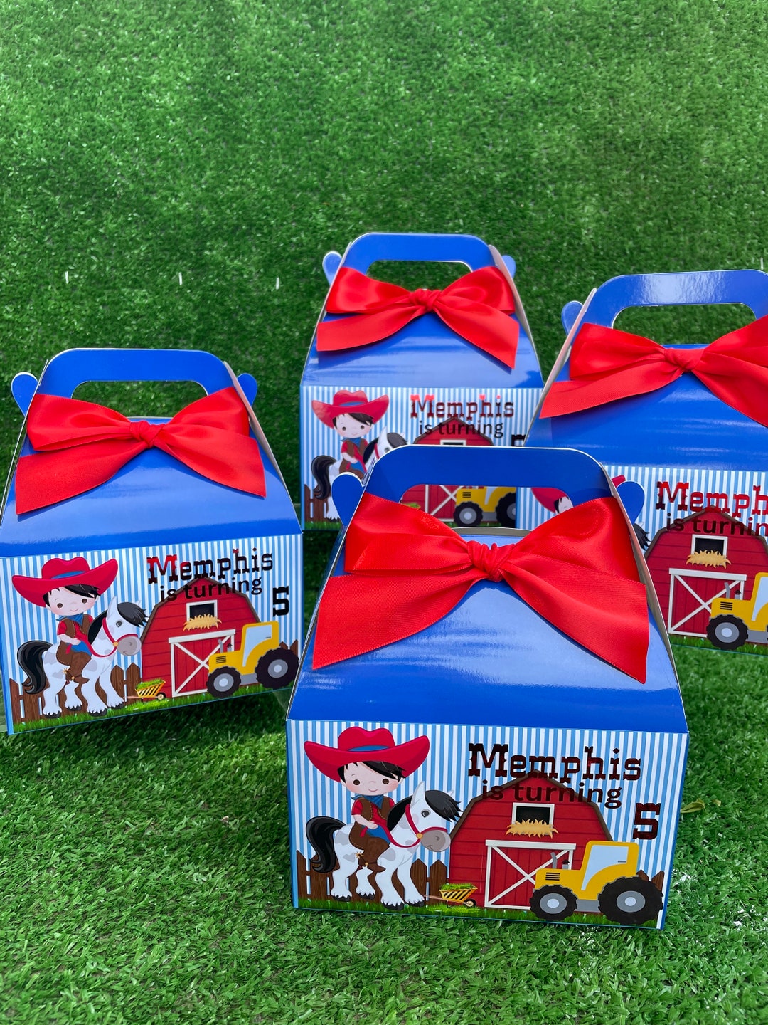 Cowboy Favor Gabble Box With Shiny Letters Any Theme Can Be Done. - Etsy