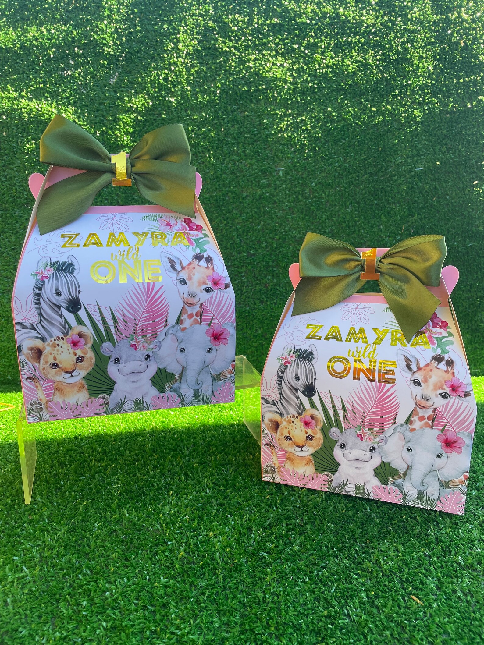 Safari Girl Gabble Box Empty One Side Only, Any Theme Can Be Done. - Etsy