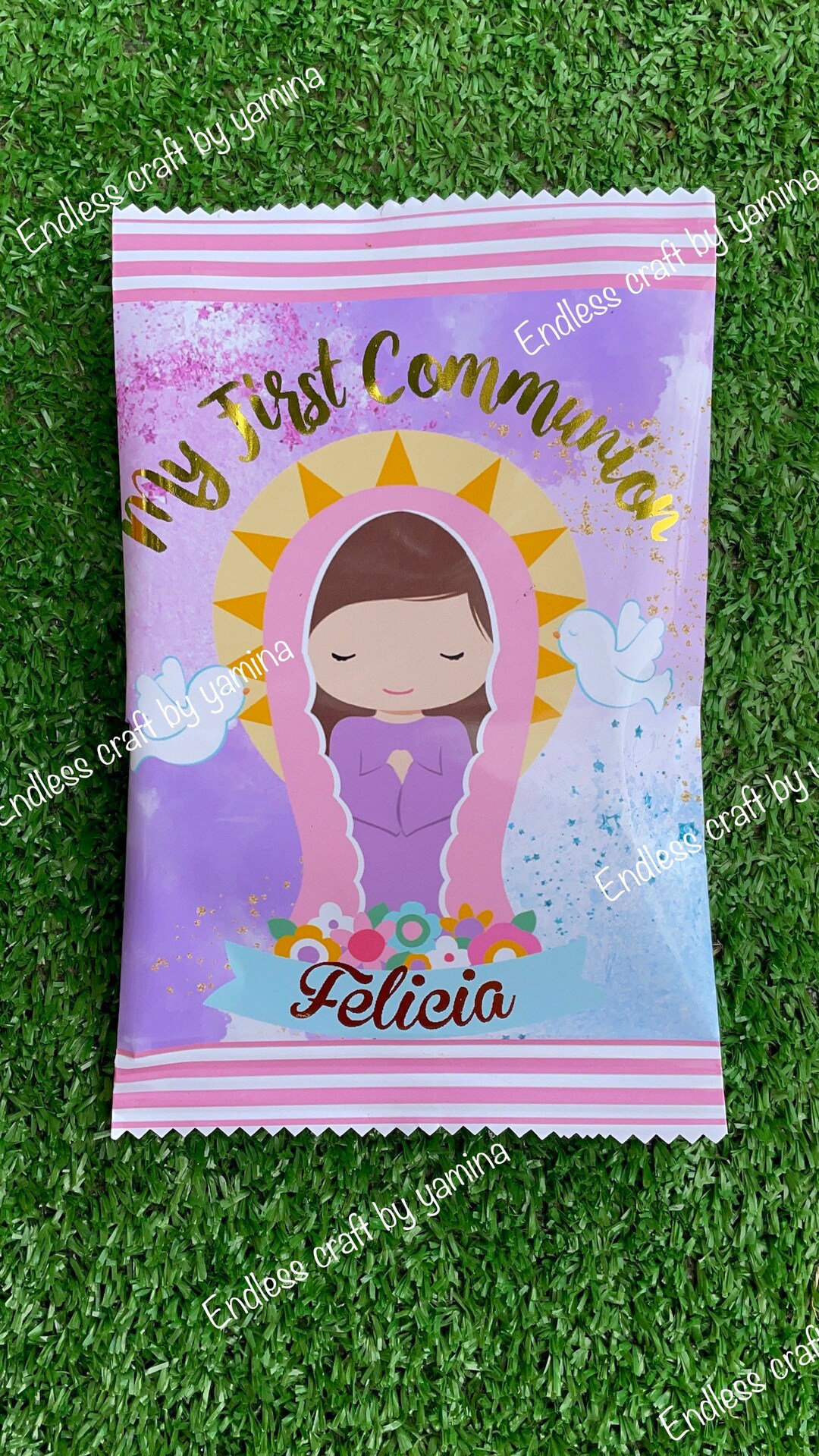 First Communion Any Theme Can Be Done, Chip Bags Wrappers (set of 12 ...
