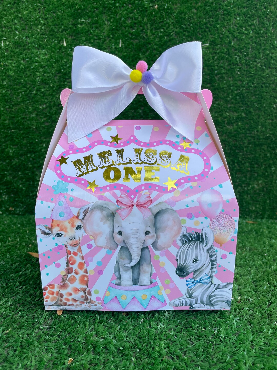 Circus Pink or Any Theme Gabble Box With Shiny Letters Any Theme Can Be ...