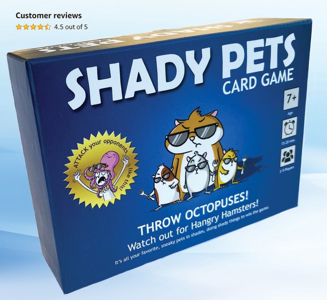 Fun Family Friendly Card Game/shady Pets - Etsy