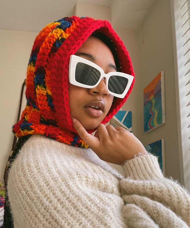 Balaclava Crochet Hood Beginner Crochet Pattern - Etsy