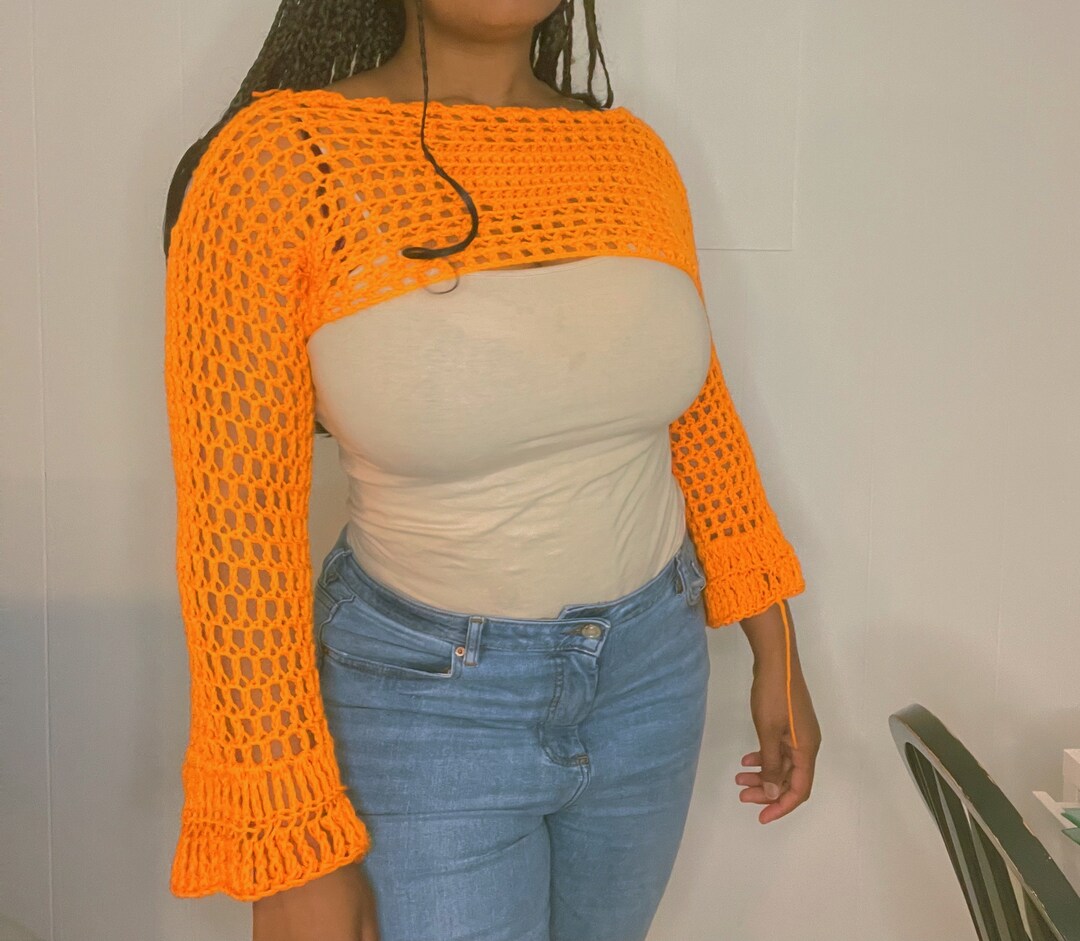 Mesh Heart Shrug Crochet Pattern / Video Tutorial - Etsy