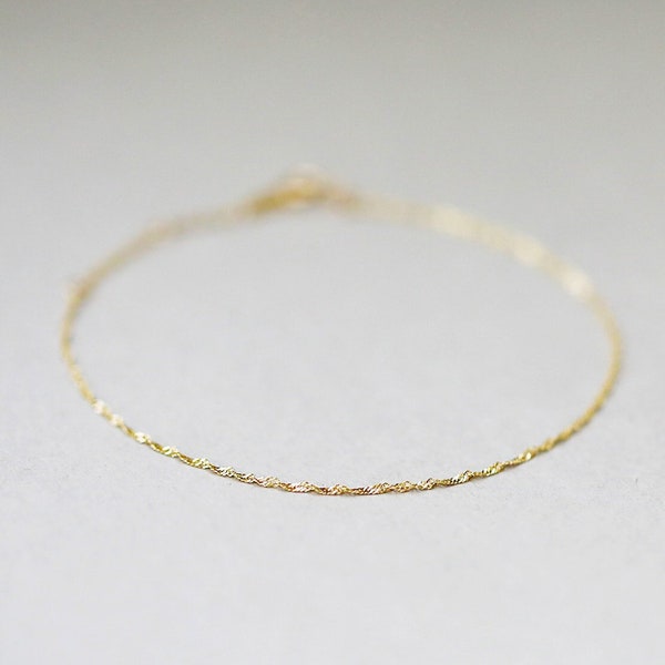 Solid Gold Bracelet - Etsy