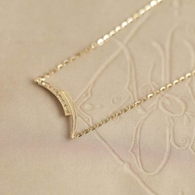 14K Solid Gold Simple Necklace 14K Real Gold Elegant Cable | Etsy