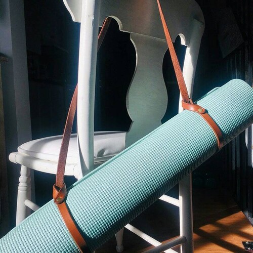 Leather Yoga Mat Holder Handmade Strap Carrier for Yoga Mats - Etsy