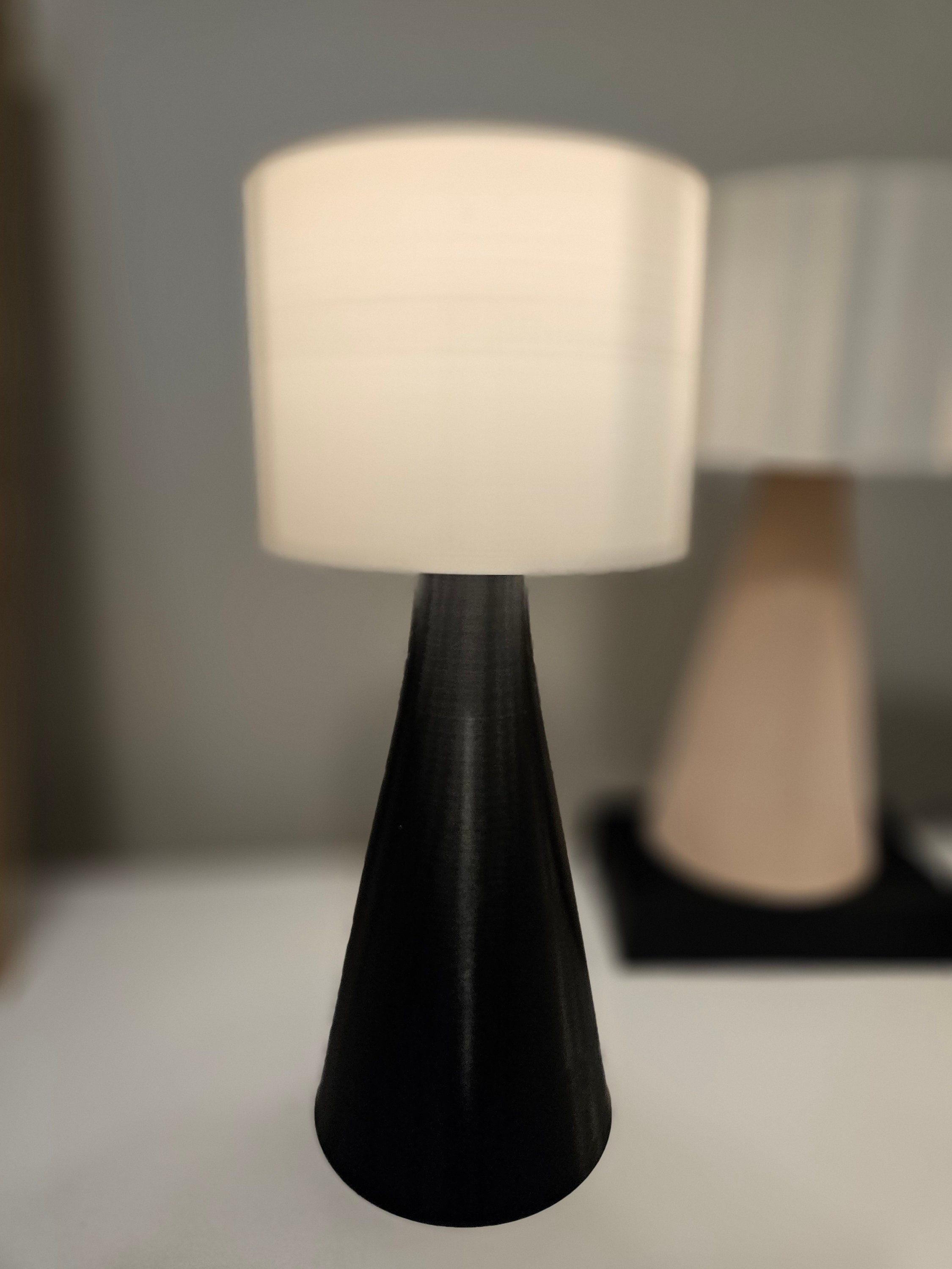 Simple Table Lamp Minimalist Simplistic Lamp With Shade Art Deco Lamp ...