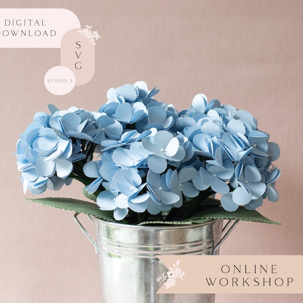 Paper Hydrangea - Etsy