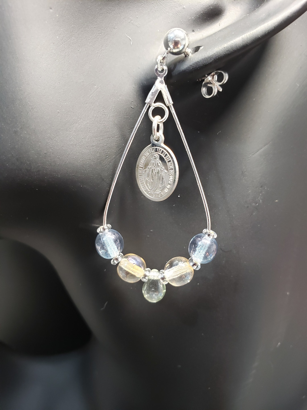 Blessed Mother Earrings - Etsy