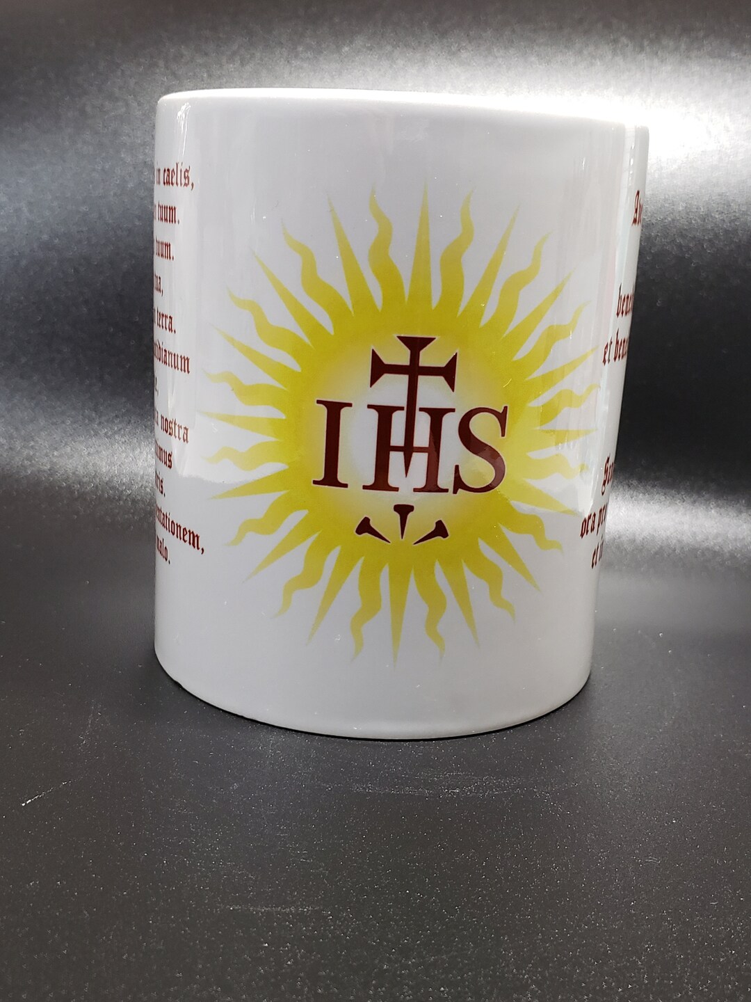 IHS Pater Noster and Ave Maria Mug - Etsy