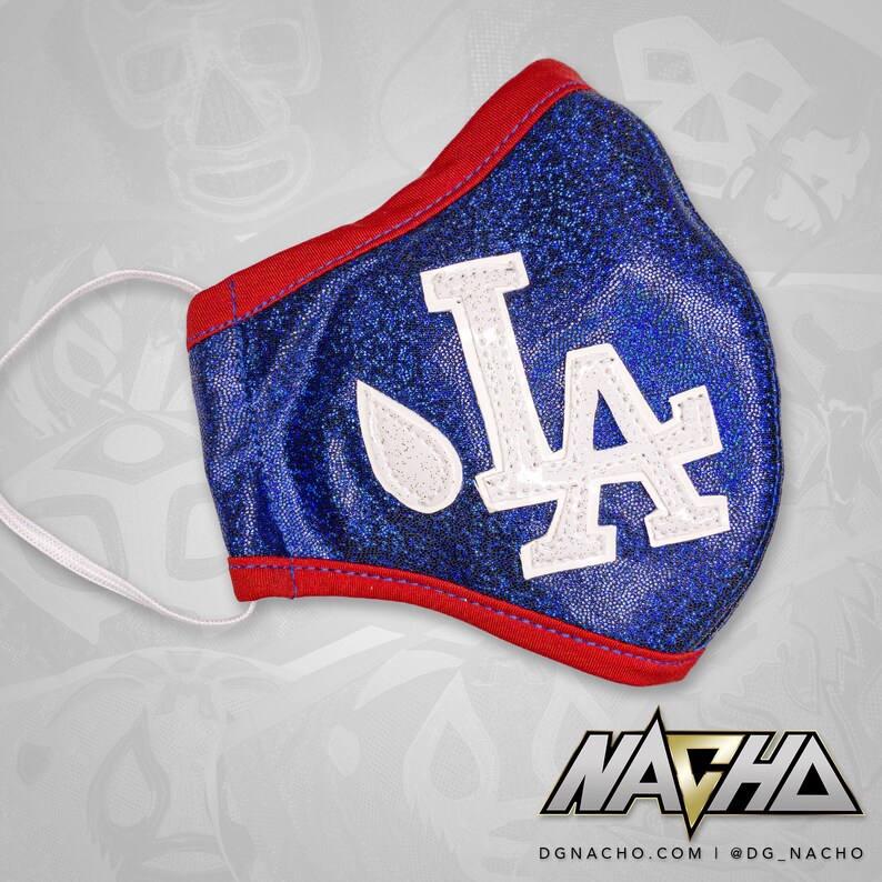 Los Angeles (LA) Dodgers Blue Luchador Wrestler Face Cover - Etsy