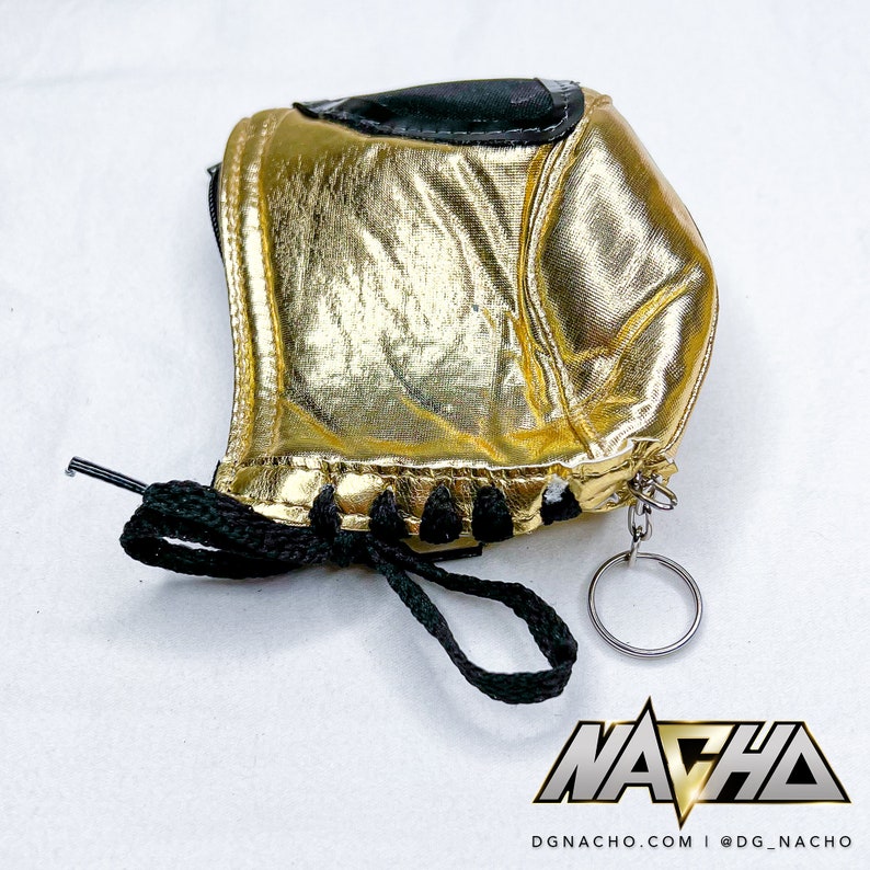 Small Tinieblas Luchador Mask Keychain Coin Purse Pouch With - Etsy