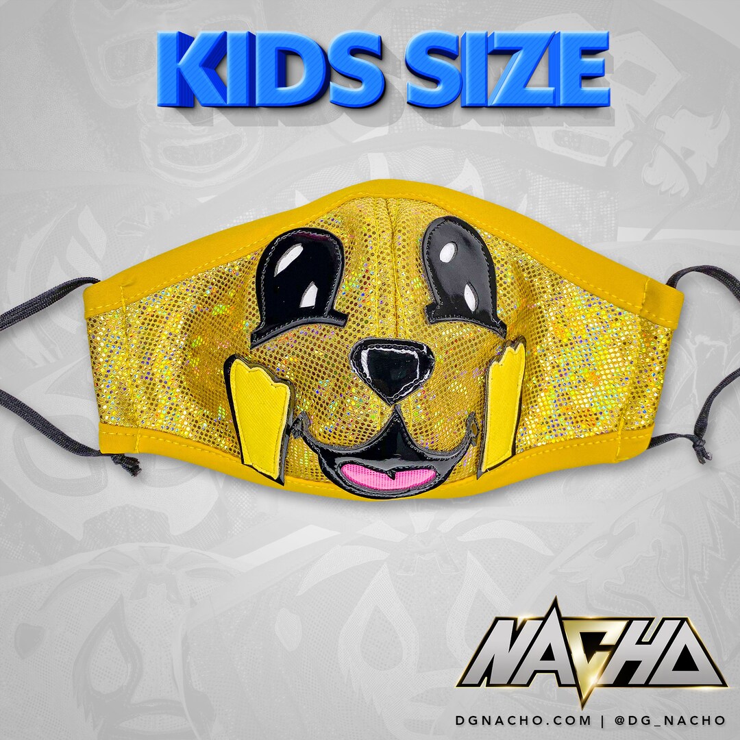 Yellow Dog With Paws Cute Face Cover for Kids or Small Adults - Etsy