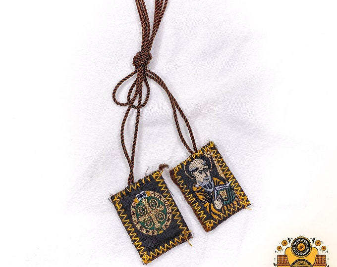 Escapulario De La Virgen De Guadalupe Y Jesus En La Cruz / Scapular of ...