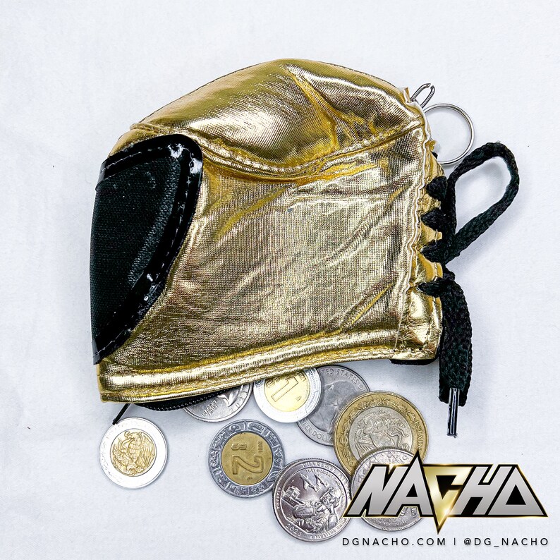 Small Tinieblas Luchador Mask Keychain Coin Purse Pouch With - Etsy