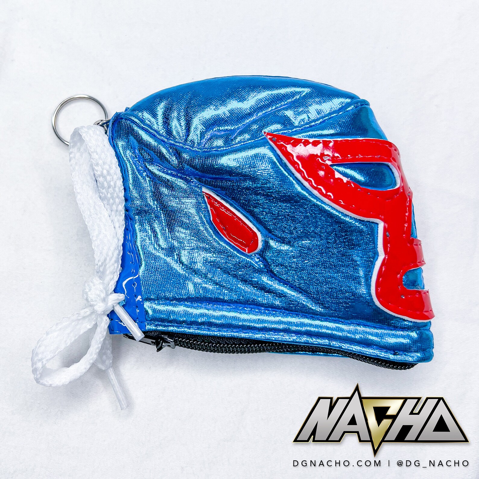 Small Nacho Libre Luchador Wrestler Mask Keychain Coin Purse | Etsy