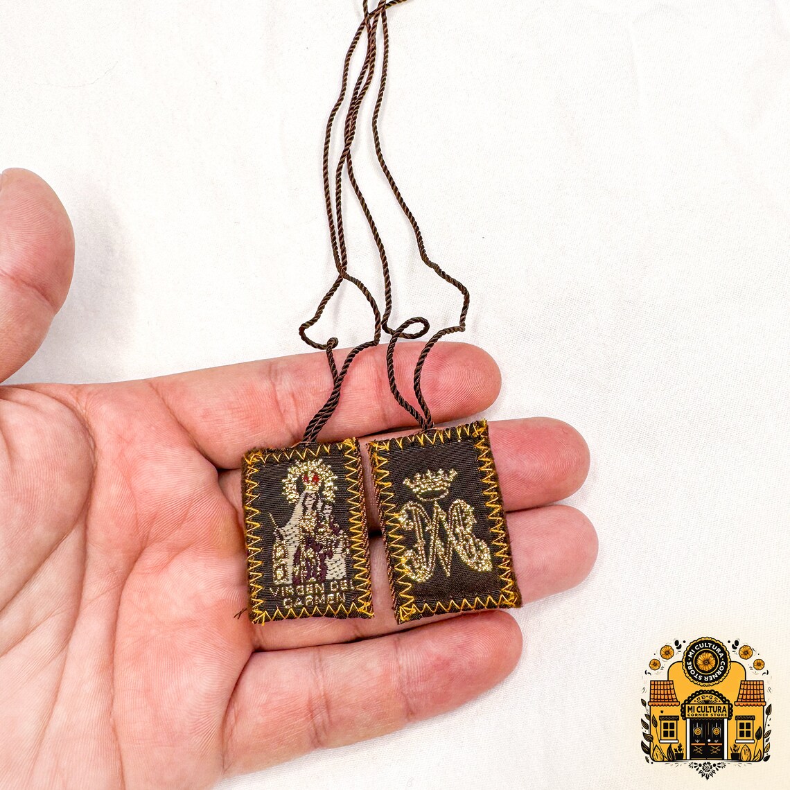 Handmade Virgin of Carmen Devotional Scapular - Escapulario Devocional ...