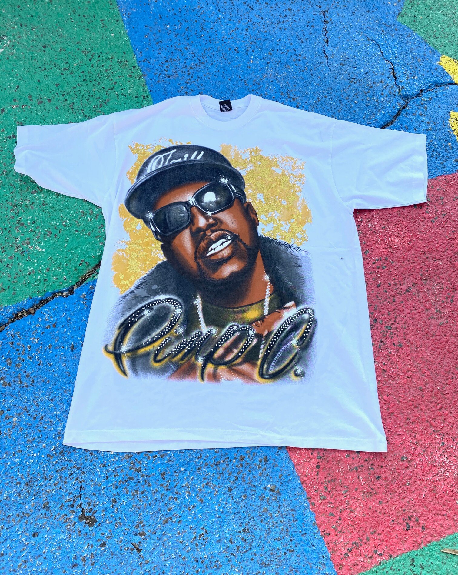 Vintage Early 2000s Pimp C Houston Texas UGK Rap Tee Hip Hop Gold ...