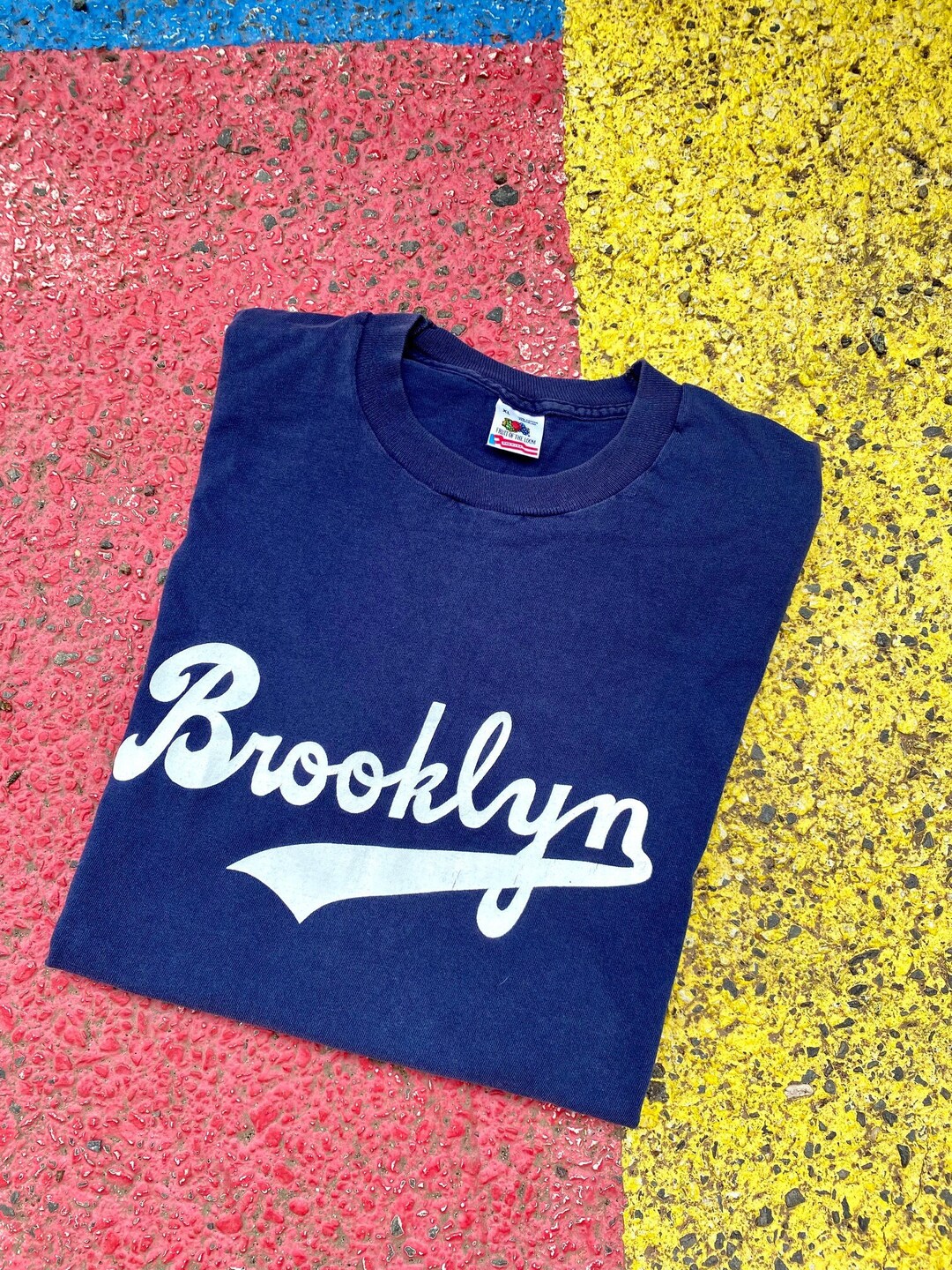 Vintage 90s Brooklyn New York Cursive Script Logo Spell Out Graphic ...
