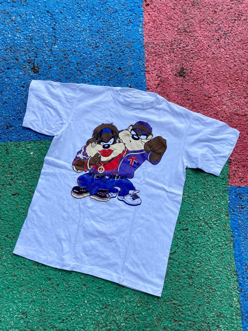 Vintage 90s Tasmanian Devil Looney Tunes Cartoon Taz & She Devil Rare ...