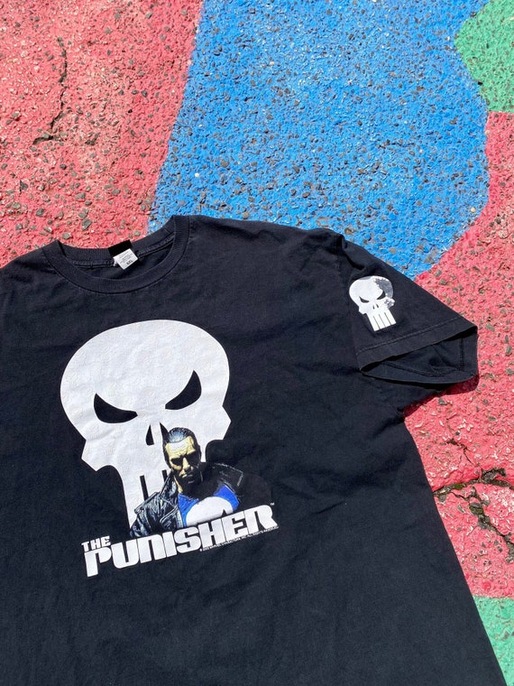 Vintage 2001 The Punisher Marvel Mad Engine Y2K Super… - Gem