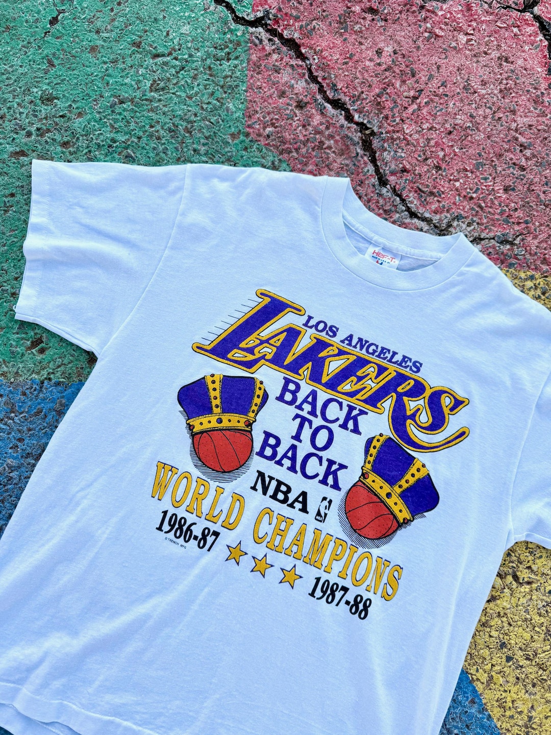 Vintage 1988 Los Angeles Lakers NBA Basketball Back to Back Champions ...
