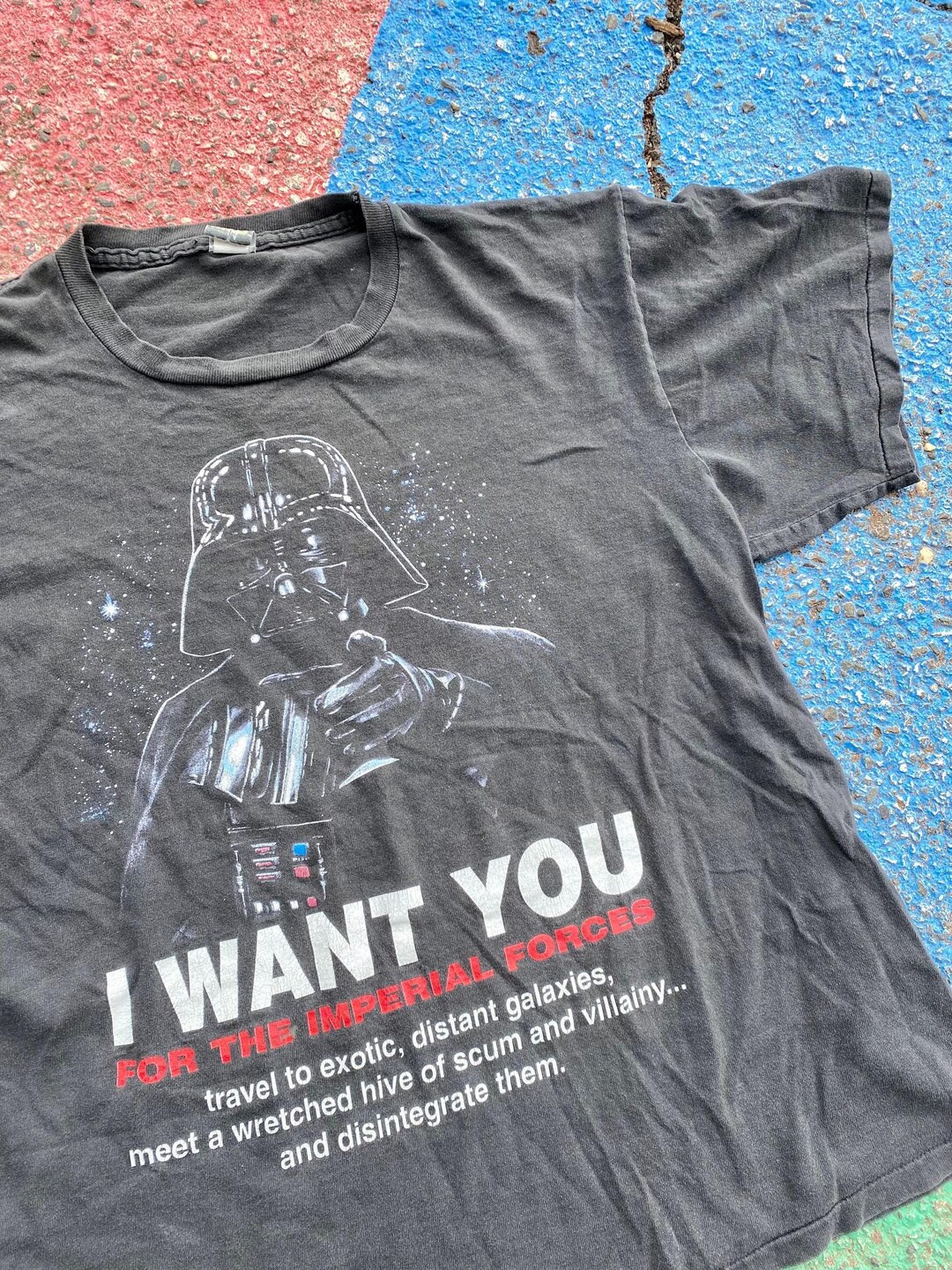 Vintage 1996 Star Wars Darth Vader I Want You Imperial Forces 90s Movie ...