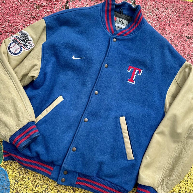90s Baseball Jacket - Etsy