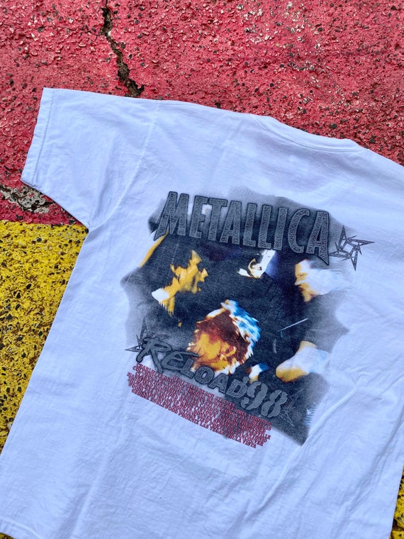 Vintage 1998 Metallica Reload Rare Concert Band Tour … - Gem