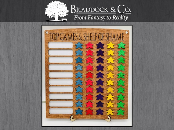 10x5 Game Tracker Board Game Tracker Game Challenge Board - Etsy