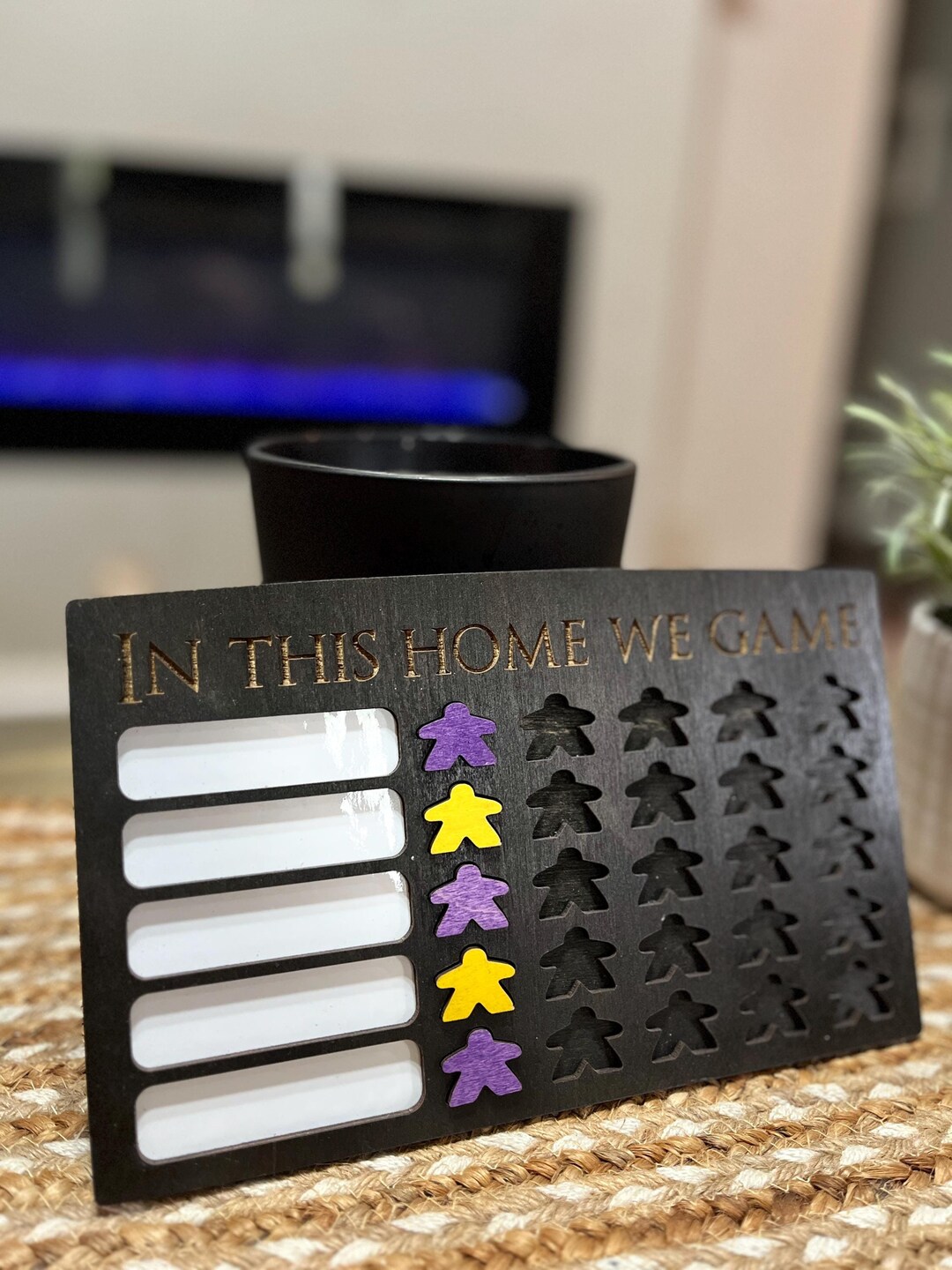 PREMADE 5x5 Game Tracker / Ready to Ship / Board Game Tracker / Game ...