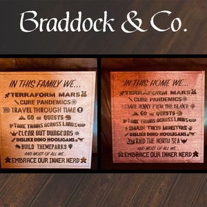 Custom Board Game Sign / Board Game Decor / Game Night Sign / Game ...