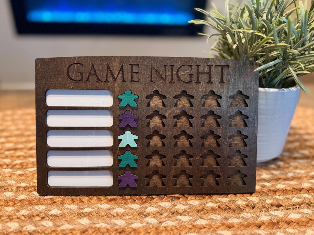 PREMADE 5x5 Game Tracker / Ready to Ship / Board Game Tracker / Game ...