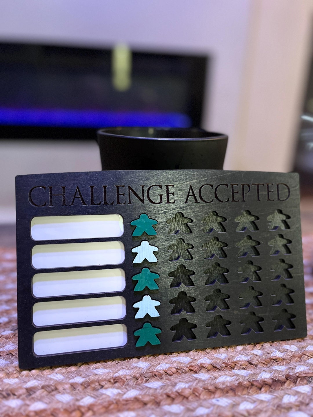 PREMADE 5x5 Game Tracker / Ready to Ship / Board Game Tracker / Game ...