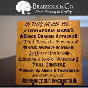 Custom Board Game Sign: Game Night Decor - Etsy