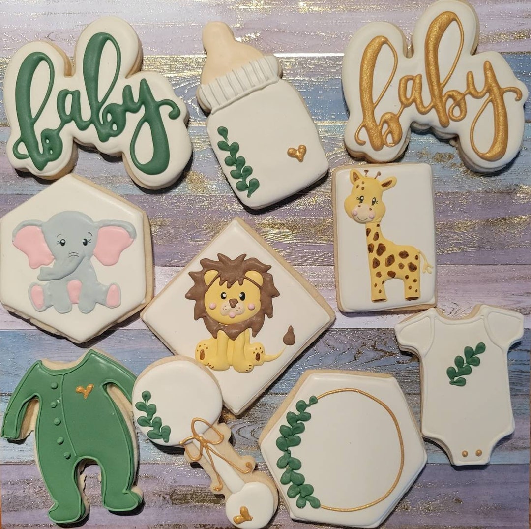 Safari Baby Shower/birthday Cookies - Etsy