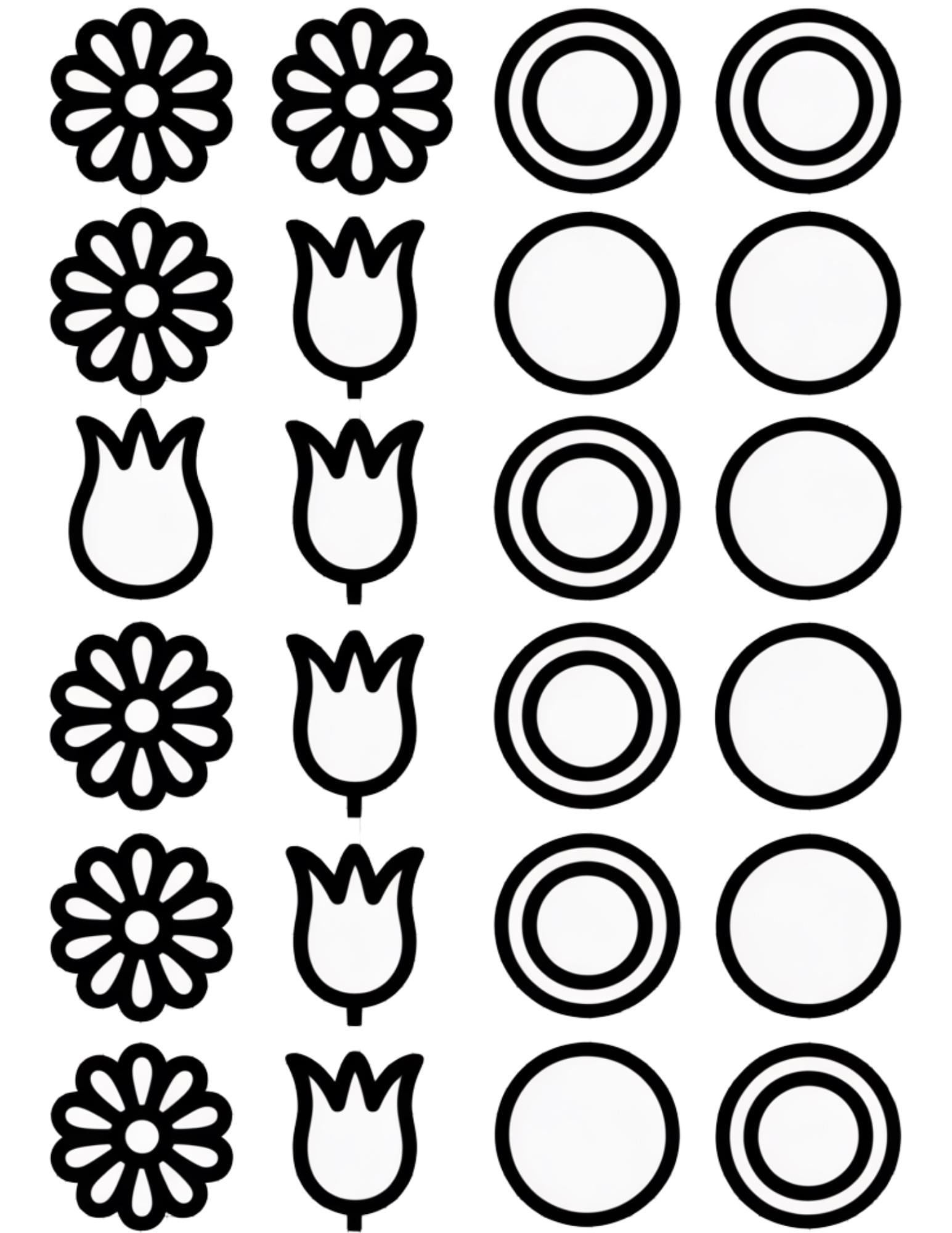 Royal Icing Practice Sheets: Cookie Decorating Templates (instant ...