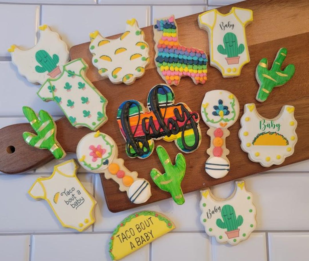 Taco Baby Cookies Taco bout a baby Taco shower cookies taco cookies ...