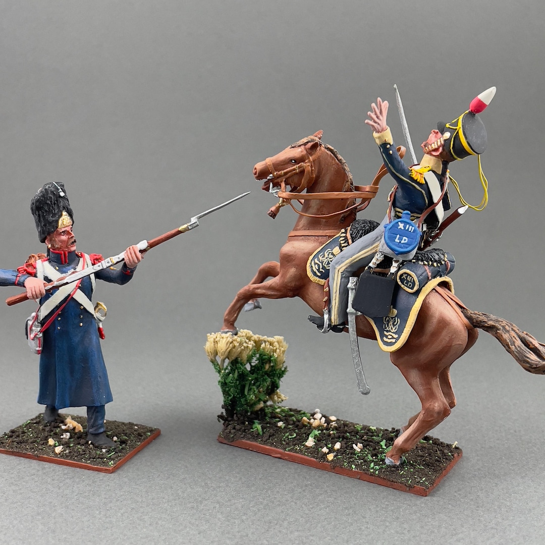 British 13th Light Dragoons, Napoleonic Tin Soldier 1/30 Scale ...