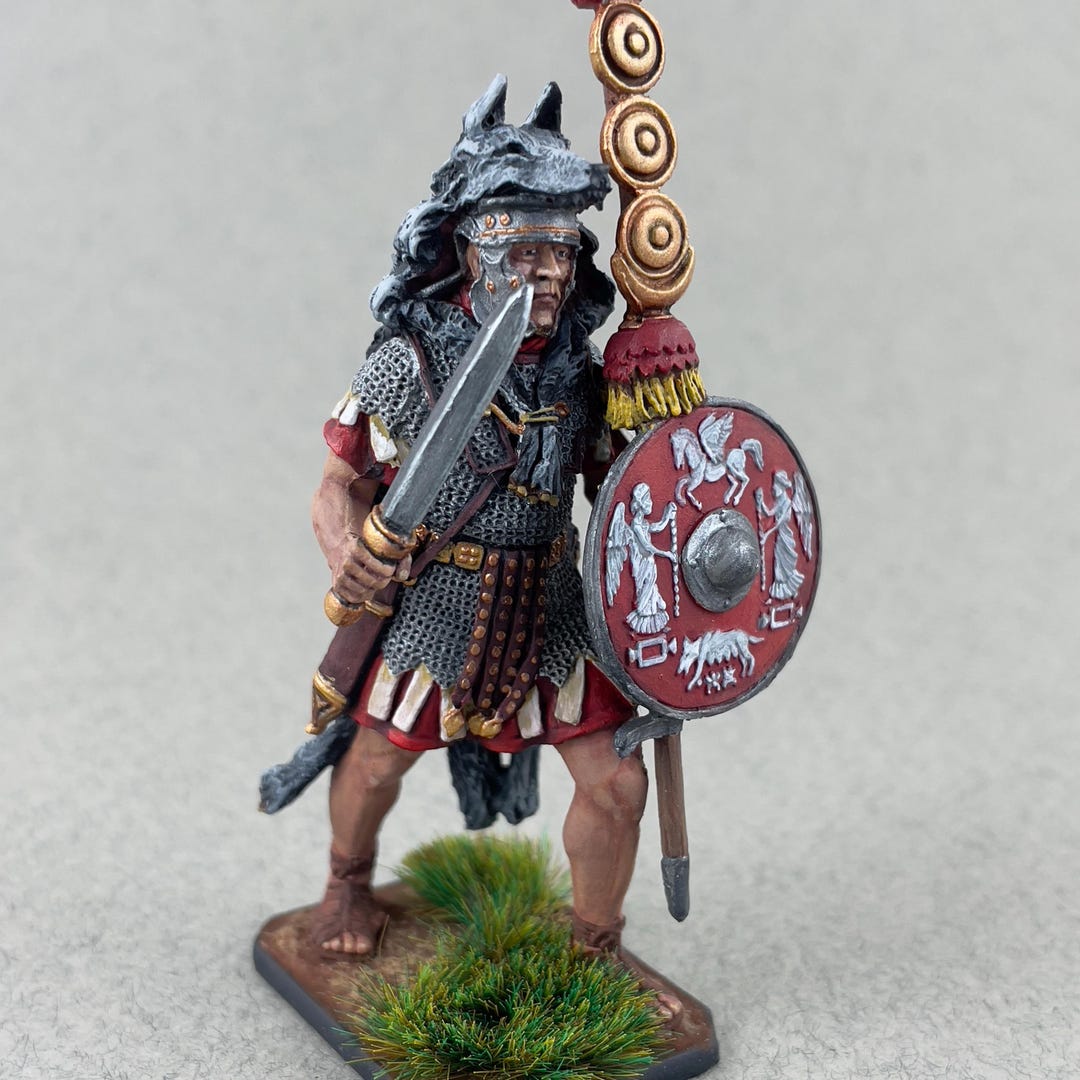 Historical Figure, Roman Soldier Miniature 54 Mm, Roman Signifer ...