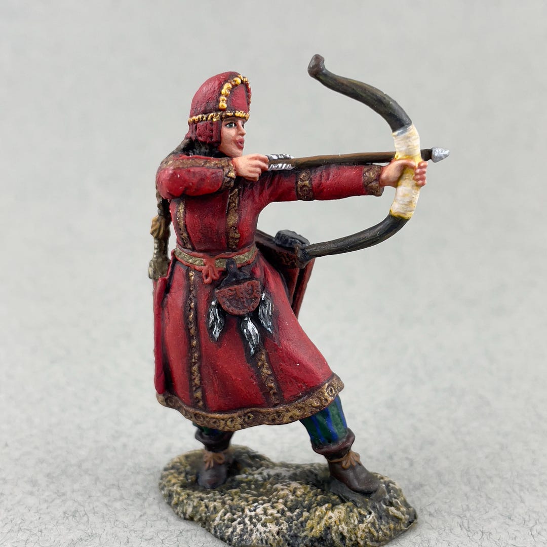 Female Scythian Warrior, Collectible Figure 54 Mm, Archer Statue ...
